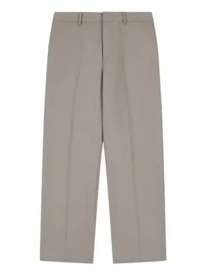 Emporio Armani Tailored Virgin Wool Trousers - Grey