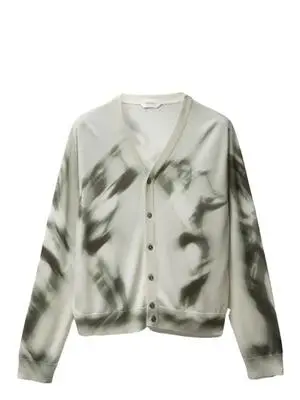Versace Printed Knitted Cardigan - Multicolor