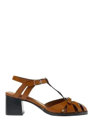 SCAROSSO Giulia Fisherman Heeled Sandals - Brown