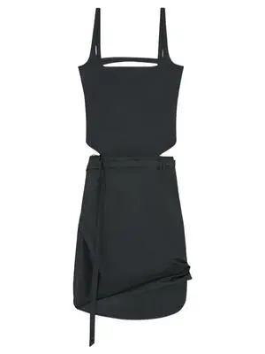 DIESEL® D-sanat Open-back Belted Dress - Black