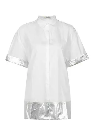 Iceberg Short Sleeve Shirt With Lapel And Button Closure - White