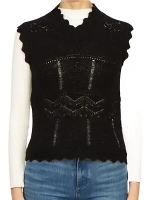 ALLSAINTS ALLSAINTS Lace V-Neck Vest