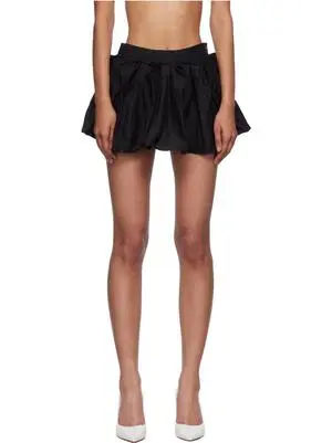 PUSHBUTTON Wired Bubble Skirt Pants - Black