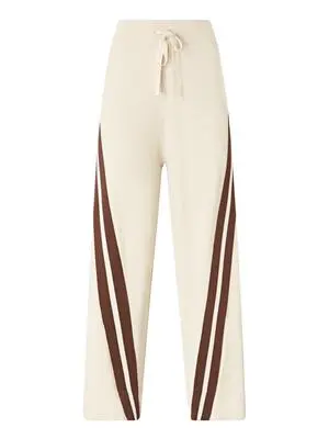 Pinko Drawstring Stripe Trousers - Grey