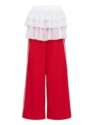 ADIDAS ORIGINALS Adilenium Firebird Track Pants - Red