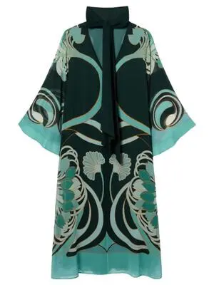 La DoubleJ Magnifico Printed Midi Dress - Black
