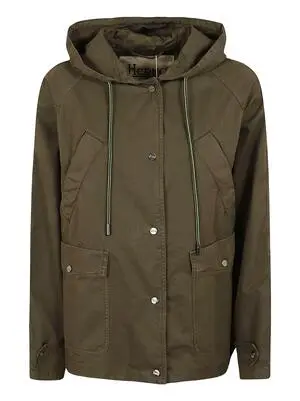 Herno Hooded Padded Jacket - Green