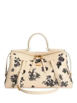 DOLCE & GABBANA Dolce & Gabbana Embellished Floral Shoulder Bag