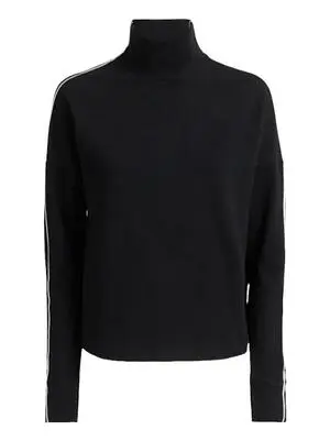 Varley Rona High Neck Sweatshirt With Striped Details - Black