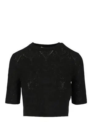 P.A.R.O.S.H P.A.R.O.S.H. Round Neck Short Sleeve Sweater