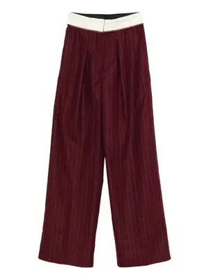 FORTE_FORTE Forte Forte Pinstriped Wide Leg Trousers