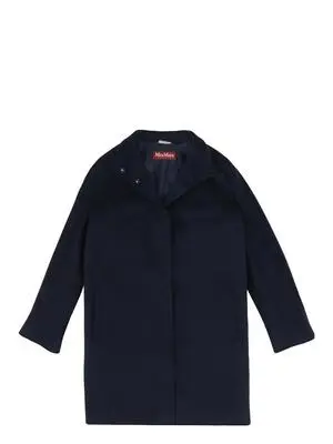 Max Mara Medium Length Overcoat - Blue