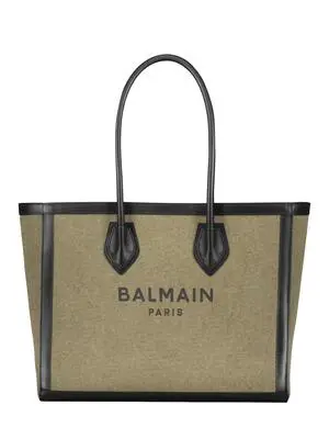 Balmain Balmain Logo Lettering Tote Bag Brown