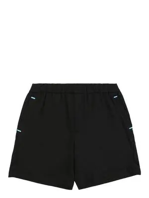 Prada Logo Detail Shorts - Black