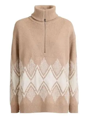 VARLEY Varley Hedda Fairisle Half-Zip Sweater