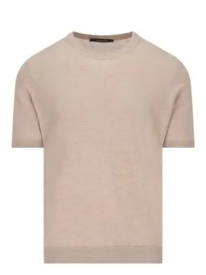 TAGLIATORE Tagliatore Josh Ribbed Trim T-Shirt