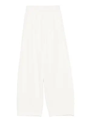 FORTE_FORTE Elastic Waist Casual Pants - White