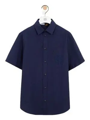 Loewe Short Sleeve Shirt - Navy Blue