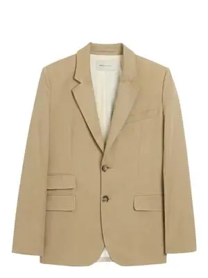 AMI Paris Single-breasted Tailored Blazer - Beige