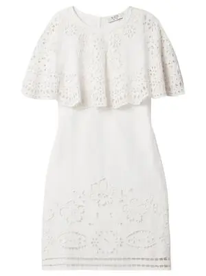 Sea Lula Layered Broderie Anglaise Mini Dress - White
