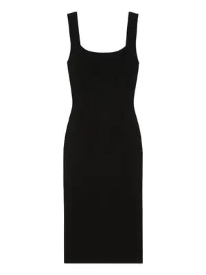 Max Mara Square Neck Dress - Black