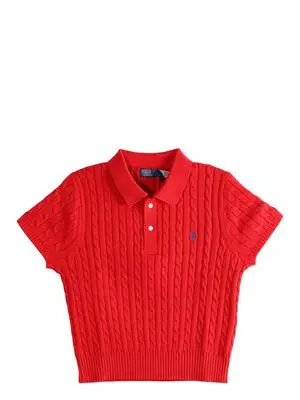 Polo Ralph Lauren Short Sleeve Knitted Polo Shirt - Red