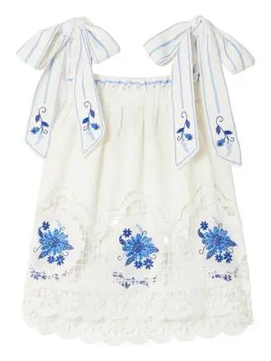 Farm Rio Bow Vest - White