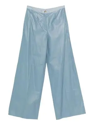FORTE_FORTE High-waisted Wide Leg Trousers - Blue