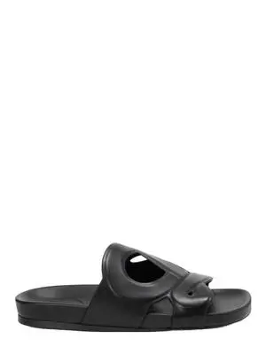 Loewe Round-toe Flat Sandals - Black