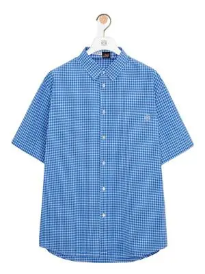 Loewe Short Sleeve Shirt - Blue/white