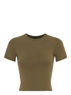 ENTIRE STUDIOS Micro Cropped T-shirt Green