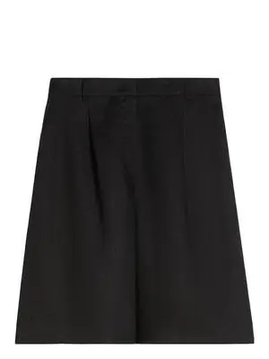 Max Mara Linen Bermuda Shorts - Black