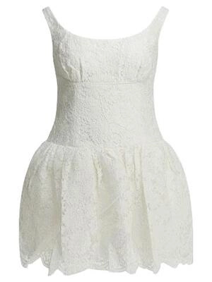 SELF-PORTRAIT Self-Portrait Floral Lace Mini Dress