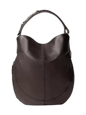 LEMAIRE Quiver Clip Shoulder Bag - Dark Chocolate