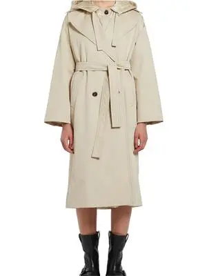 MARELLA Marella Nocher Trench Coat With Detachable Hooded Vest