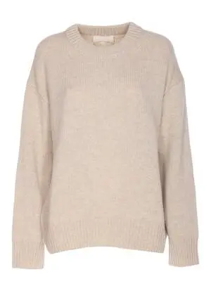 LISA YANG Renske Cashmere Crewneck Sweater - Nude
