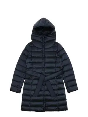 Max Mara Hooded Quilted Down Jacket - Blue