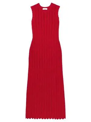 Altuzarra Knit Midi Dress - Red