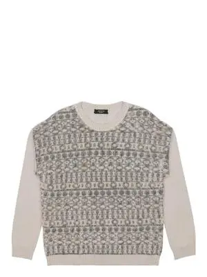 Max Mara Round Neck Long Sleeve Pullover - Gray