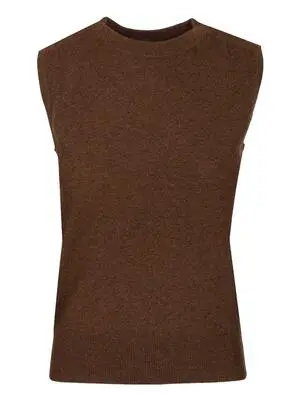 Arch4 Ribbed Cashmere Vest - Brown