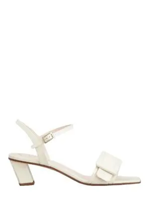 ROGER VIVIER Belle Vivier Buckled Sandals - Cream