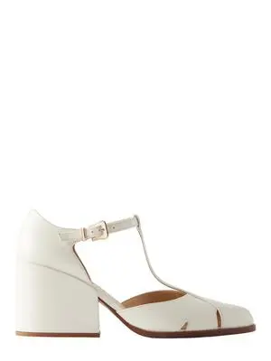 Gabriela Hearst Hawes Leather Pumps - White