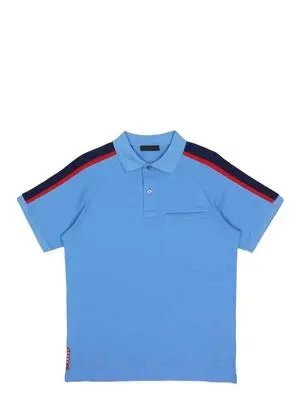 Prada Logo Details Polo Shirt - Blue