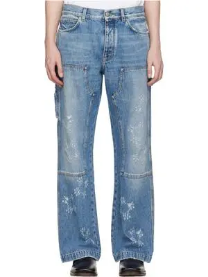 Amiri Workwear Jeans With Belt Loops - Blue