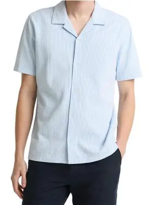 Vince Striped Short-sleeve Shirt - Multicolor