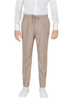 ANTONY MORATO Drawstring Pleated Casual Pants - Nude