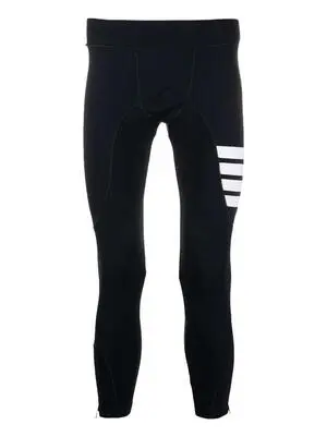 Thom Browne Signature 4 Stripe Leggings - Black