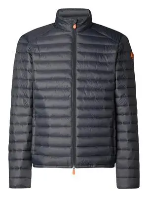 SAVE THE DUCK Long-sleeved Puffer Jacket With Stand Collar - Black
