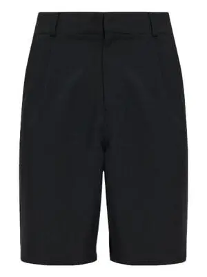 ENTIRE STUDIOS Pleated Slim-fit Shorts - Black