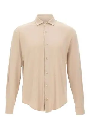 Eleventy Classic Long-sleeve Shirt - Nude